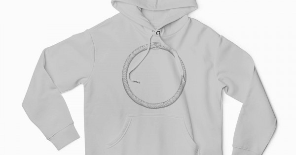 Ouroboros Hoodie Gri - HR0322